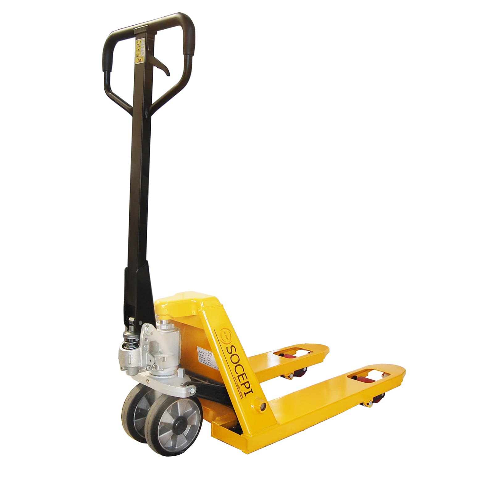 Transpallet forche corte 2500 kg rulli singoli